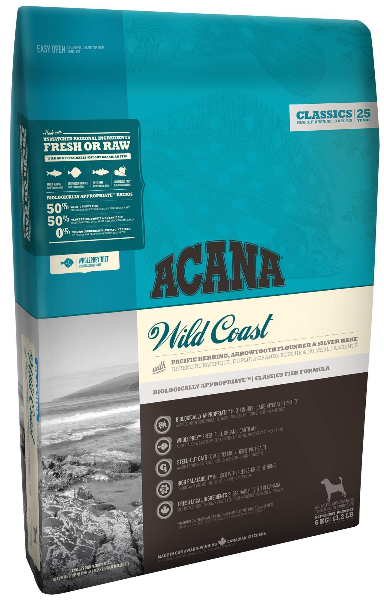 Croquettes Acana Classics Wild Coast pour Chien - en ligne & pas cher