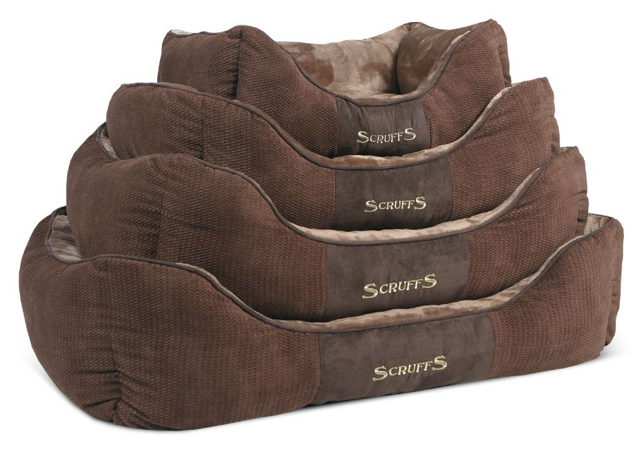 Scruffs Chester Box Bed panier pour chien chocolat | Bas prix