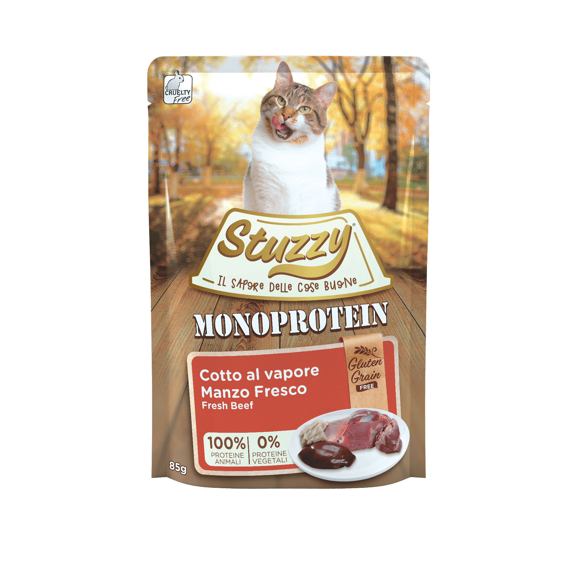 Stuzzy Monoprotein Grain Free pâtée pour chat au boeuf | Petit prix