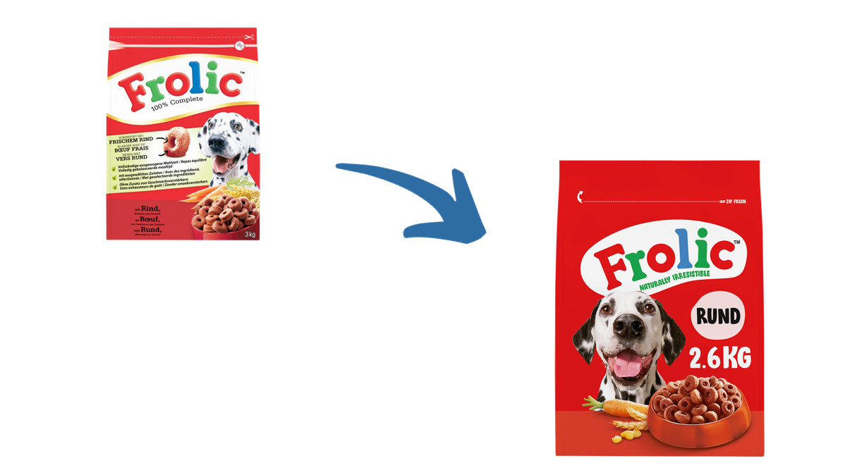 Frolic au bœuf pour chien | Prix bas | Envoi rapide